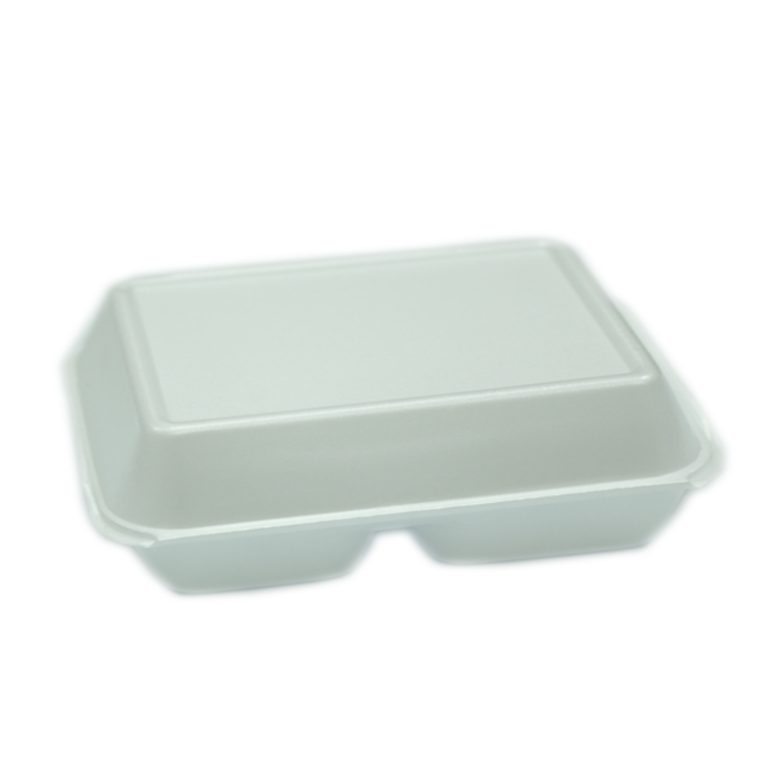 3 Compartment Foam Lunch Box (Lb23c) White, 240 x 200 x 90millimeter ...