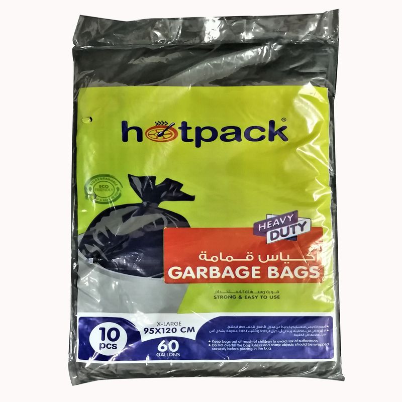 Hotpack - Heavy Duty Garbage Bag 95cm x 120cm - 200 pcs - packsouq