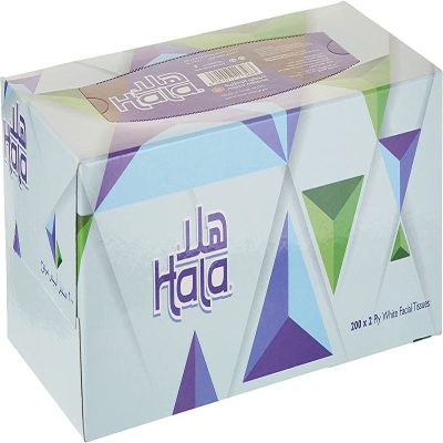 Hala – Facial Tissue – 200 Sheets – packsouq